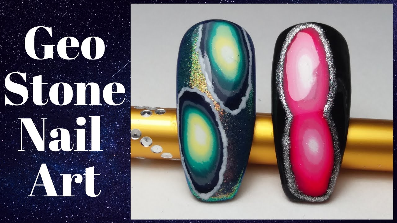 How To Create Geo Stone Nails - Easy Nail Art Desings - Nails 2020 ...