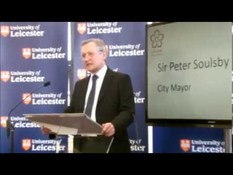 Leicester mayor Sir Peter Soulsby at Richard III announcement - YouTube
