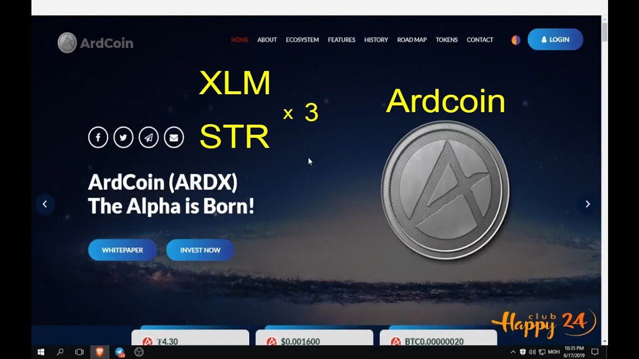 ArdCoin, XLM - YouTube