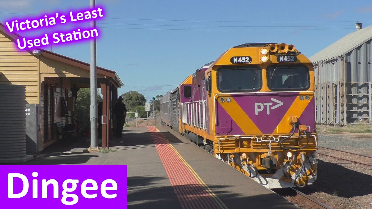 V/Line passenger trains at Dingee; Victoria's least used train station ...