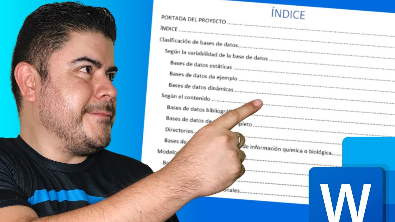 CÓMO CREAR ÍNDICE AUTOMÁTICO PARA TESIS O PROYECTOS EN WORD [Tabla de ...