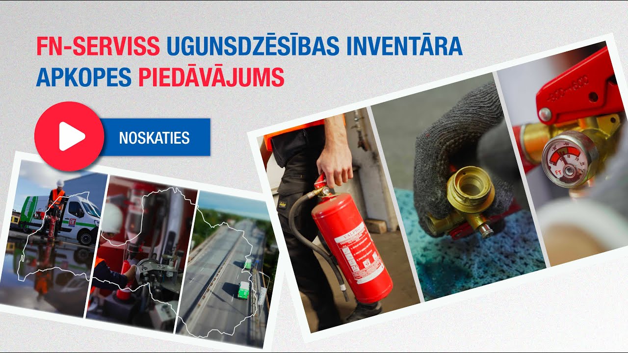 Ugunsdrošības inventāra uzturēšana, ugunsdzēšamo aparātu pārbaude | FN ...