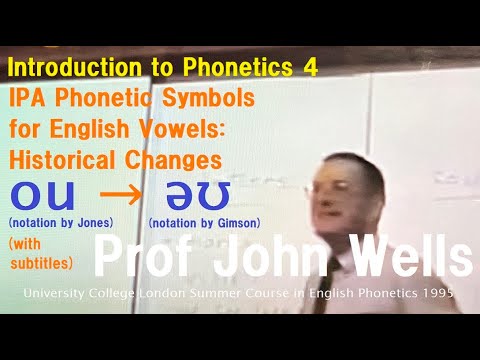 Prof John C. Wells_'Introduction'_4_'IPA Symbols for English Vowels ...