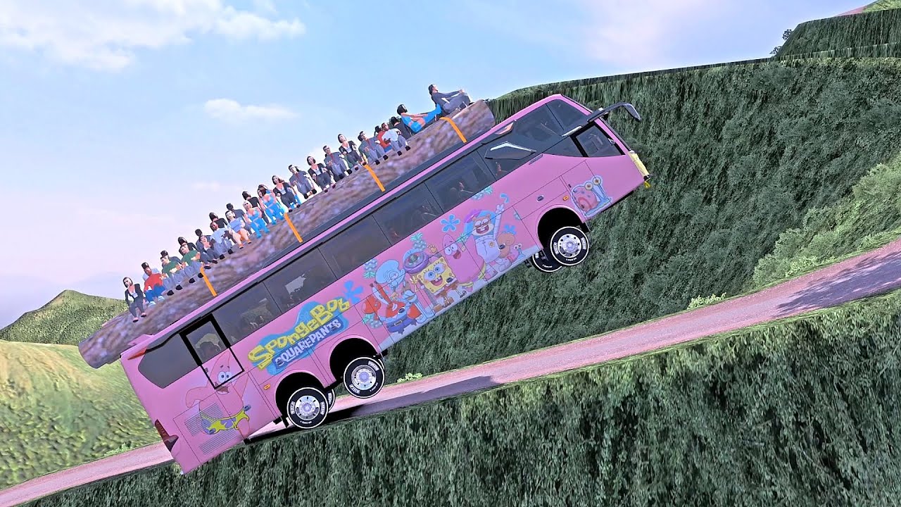 Too Heavy to Climb? Overloaded Bus Takes Risky Route - YouTube
