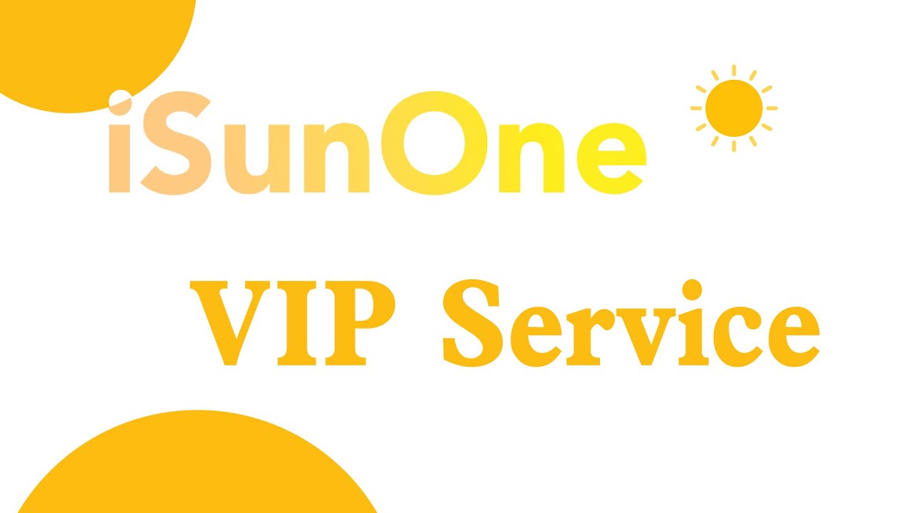 iSunOne VIP Service - YouTube