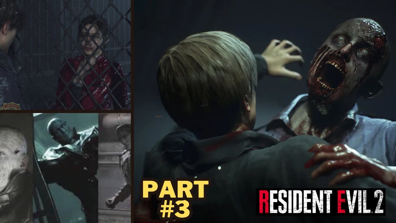 Reuniting with Claire: RE2 Live Gameplay Part 3 - Escaping to the ...
