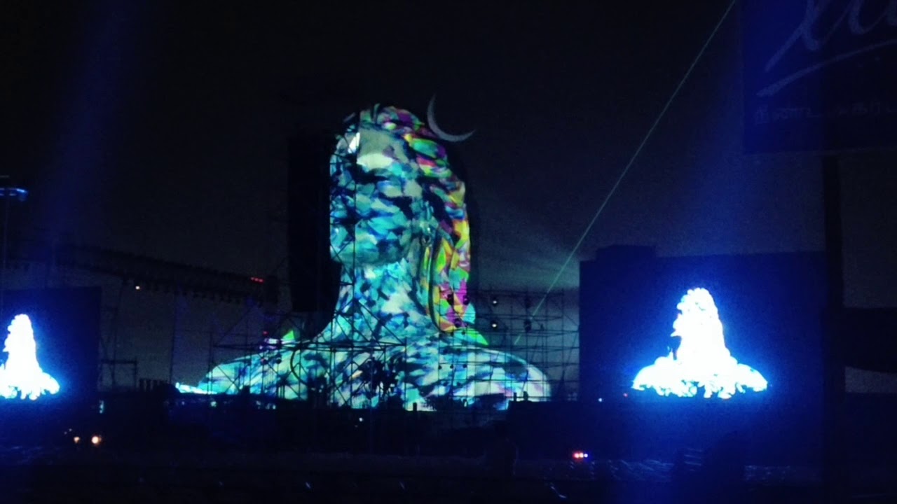 Isha Yoga Night Effect - YouTube