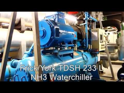 Frick/York TDSH 233L - NH3 Waterchiller - YouTube