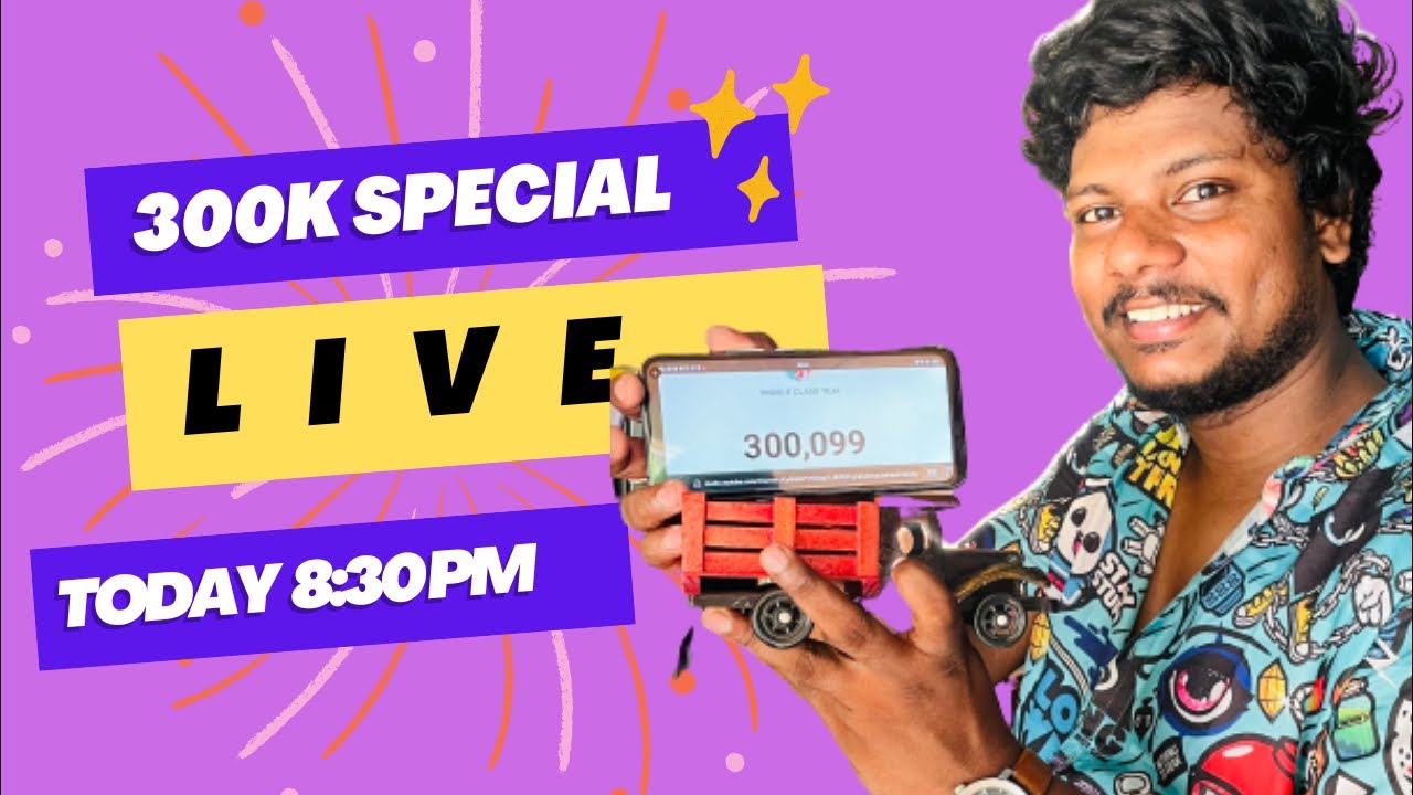 300k subscriber Special Live - YouTube