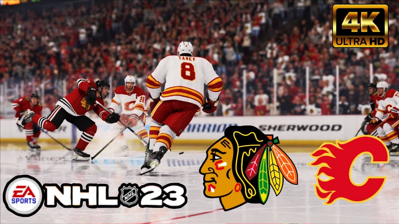 Chicago Blackhawks vs Calgary Flames! NHL 23! PS5! 4K! - YouTube