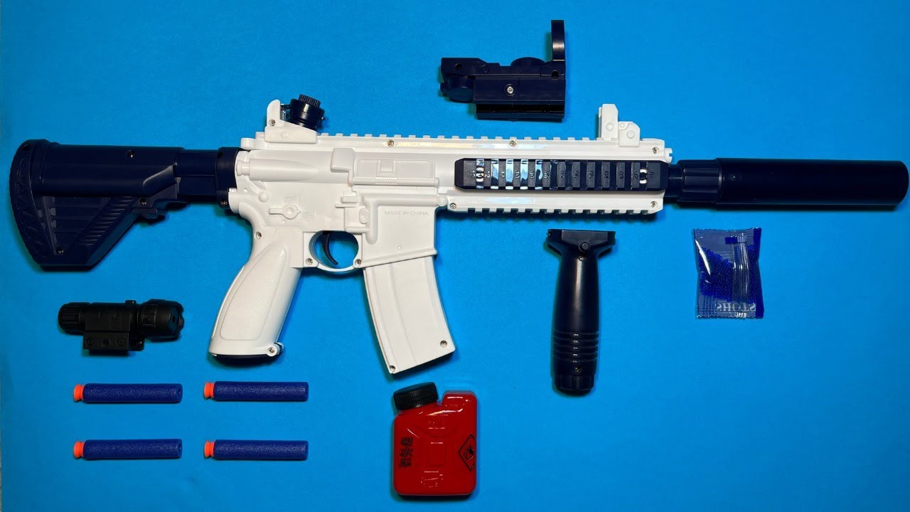 Unboxing Realistic M416 Electric Water Gun | Summer Fully Automatic ...