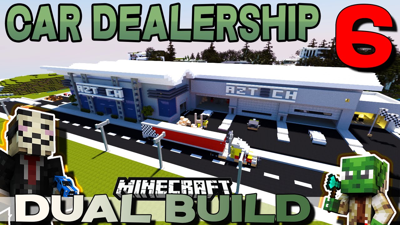 Minecraft Car Dealership Dual Build – E06 - YouTube