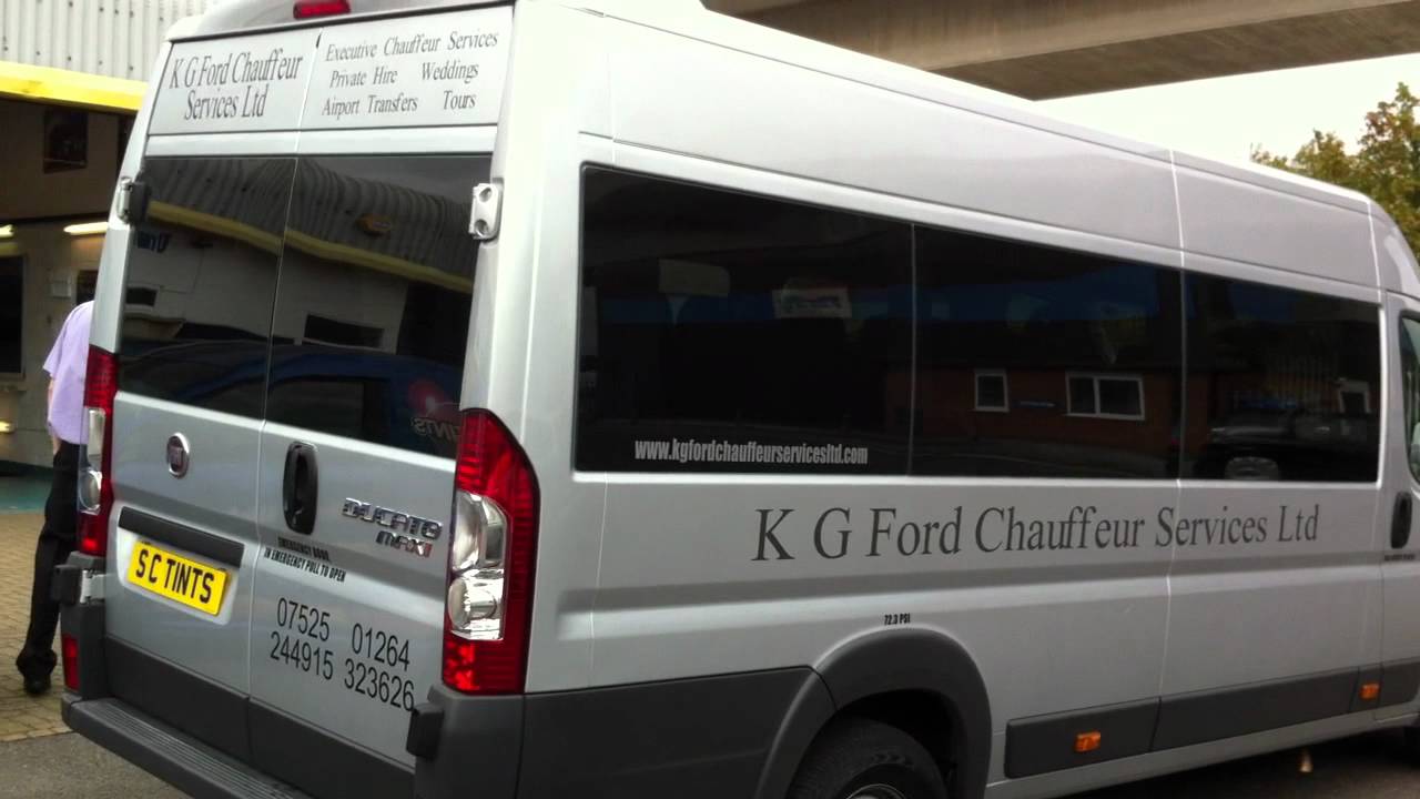 Fiat Ducato Minibus with a medium tint on all rear windows - YouTube