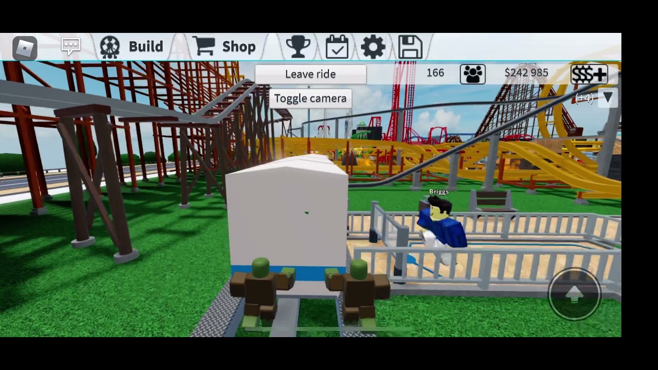 Cedar point theme park tycoon 2 tour on monorail! - YouTube