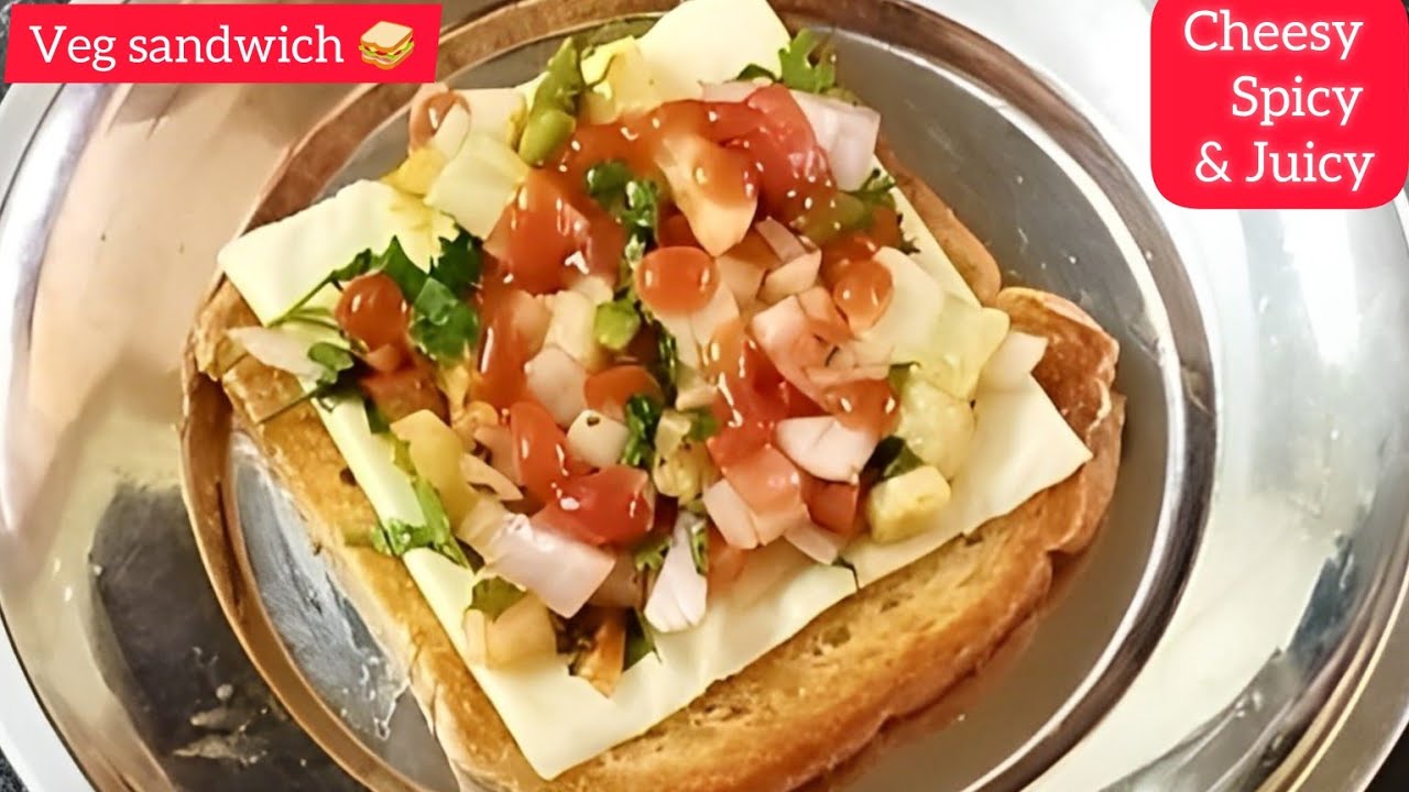 Veg spicy and juicey Sandwich| how to make vegitable sandwich#JR ...