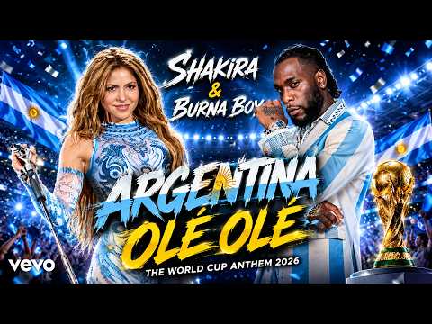 Shakira & Burna Boy Style – Argentina Olé Olé | World Cup 2026 Anthem | Official Stadium Song