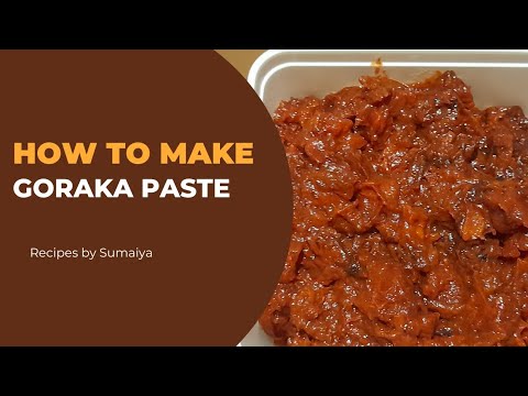 How to make goraka paste - YouTube