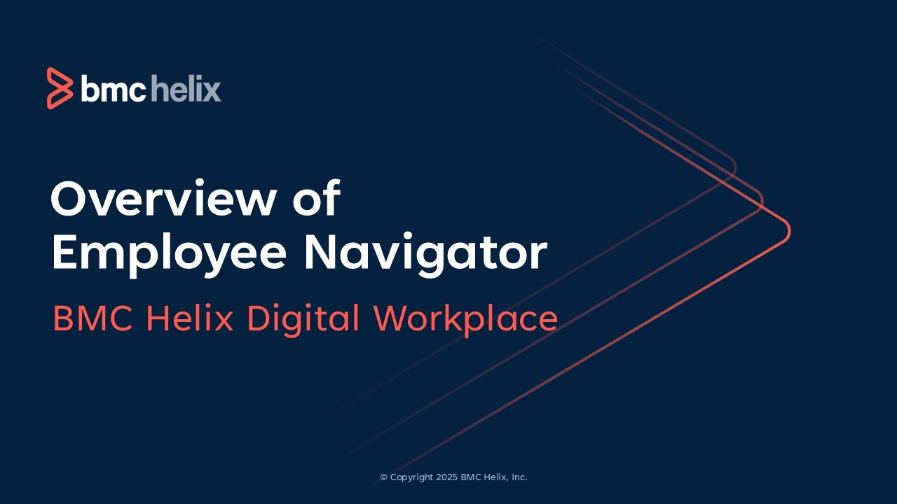 Overview of Employee Navigator in BMC Helix Digital Workplace - YouTube
