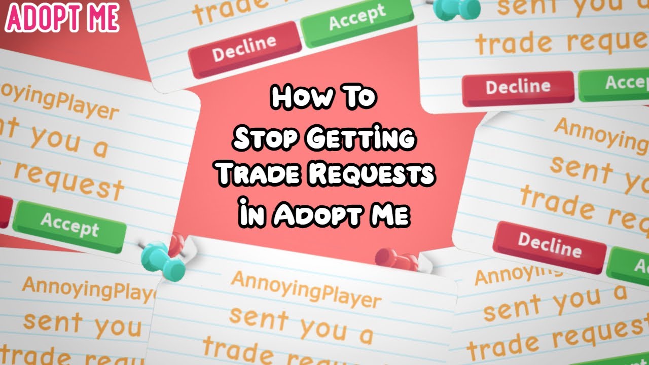 How To Turn Off Trade Requests | Adopt Me How To - YouTube