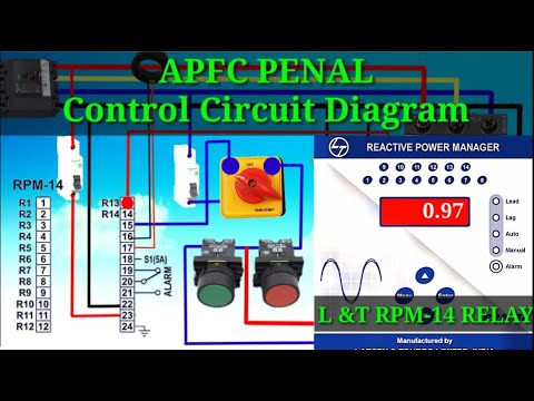 APFC Panel control wiring diagram | APFC penel working | L &T RPM-14 ...