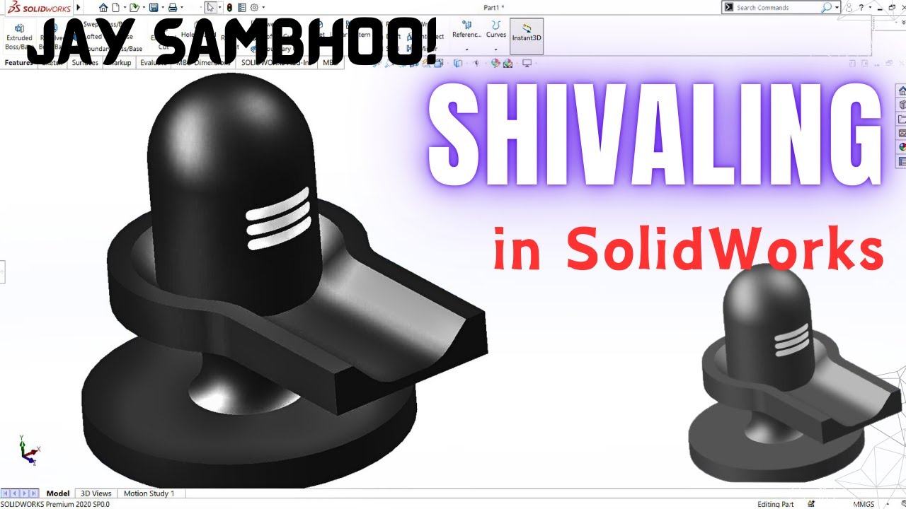 Designing a Shivlinga | Shivalinga in Solidworks | How to Create ...