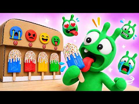 What’s Inside the Emoji Ice Cream Machine?! 🍦😄 - Pea Pea Cartoon