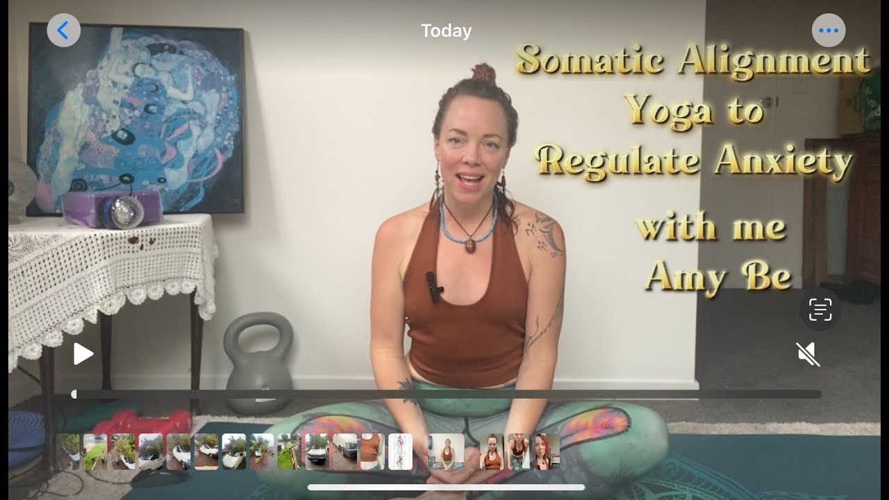 Somatic Yoga Flow for Anxiety with Amy Be - YouTube