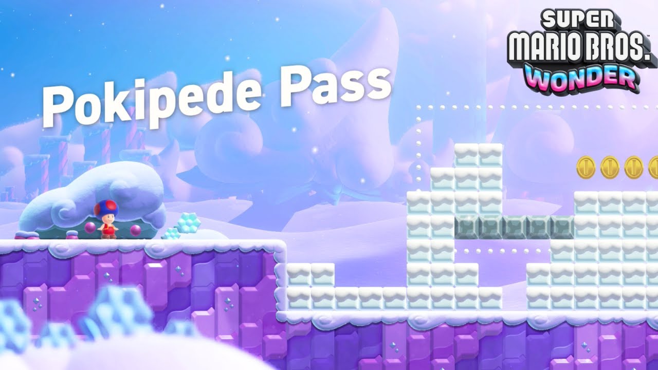 Pokipede Pass | 100% Full Gameplay | Fluff-Puff Peaks | Super Mario ...