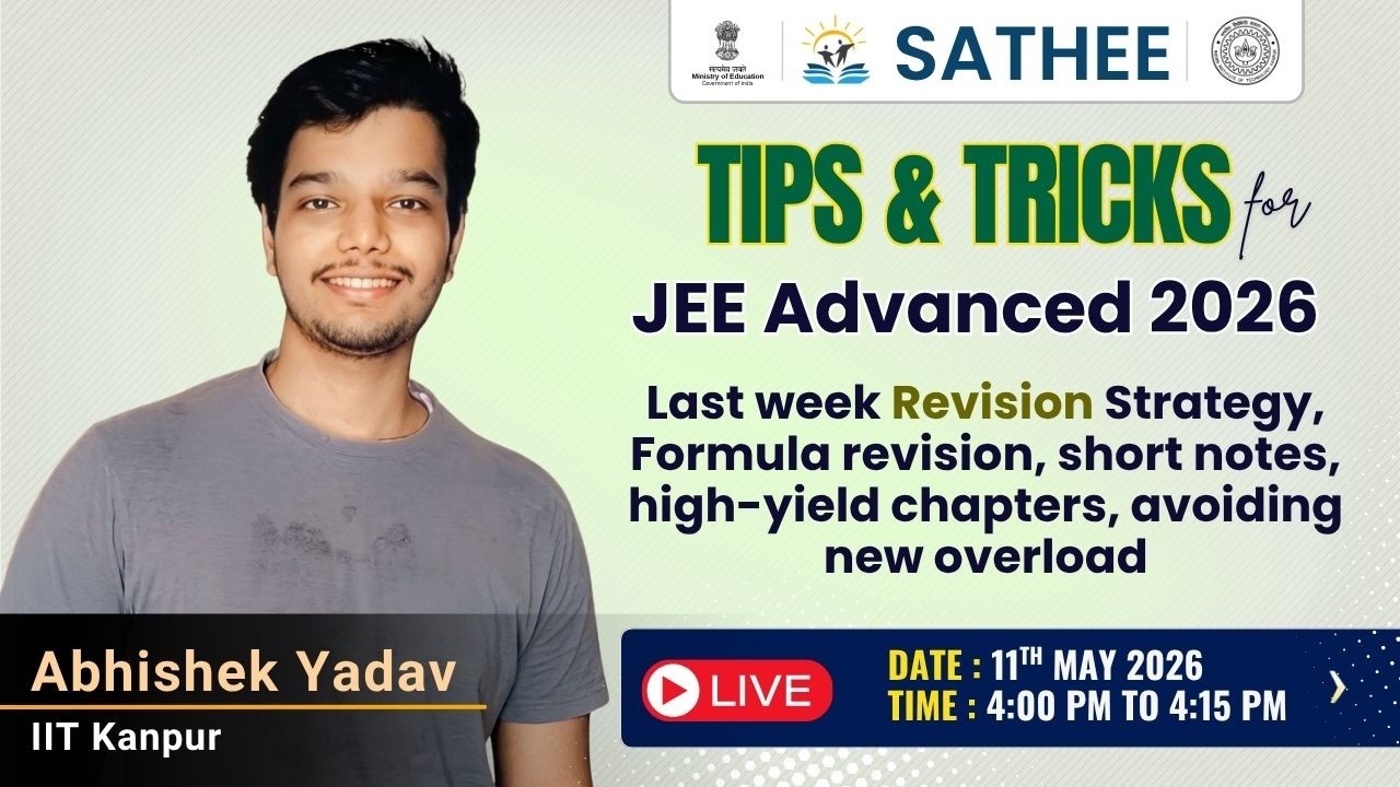 Tips &Trick for JEE Advance 2026 | Abhishek Yadav | IIT Kanpur - YouTube