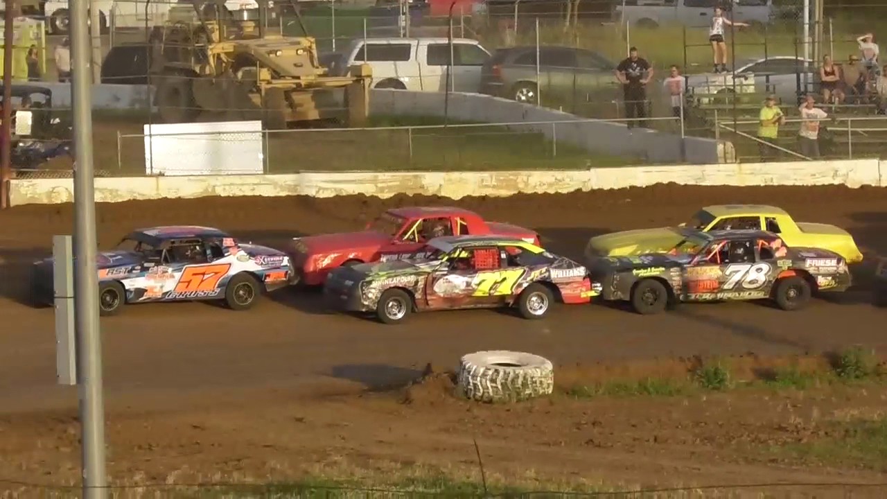 Heartland Park Topeka June 4 2017 Hobby Stock Feature - YouTube