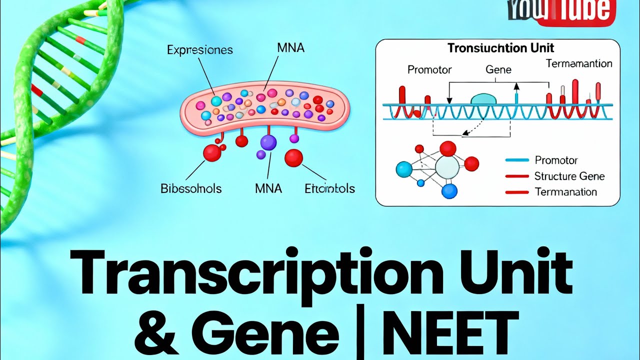 Transcription Unit and Gene #genetics #biology #neet2026 #inspireneet # ...