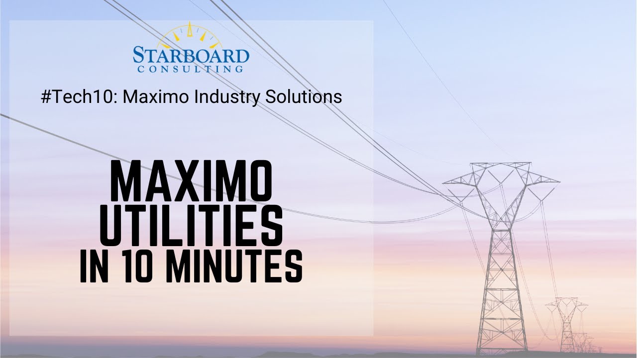 IBM Maximo Utilities Industry Solutions - 10 Min Demo - YouTube