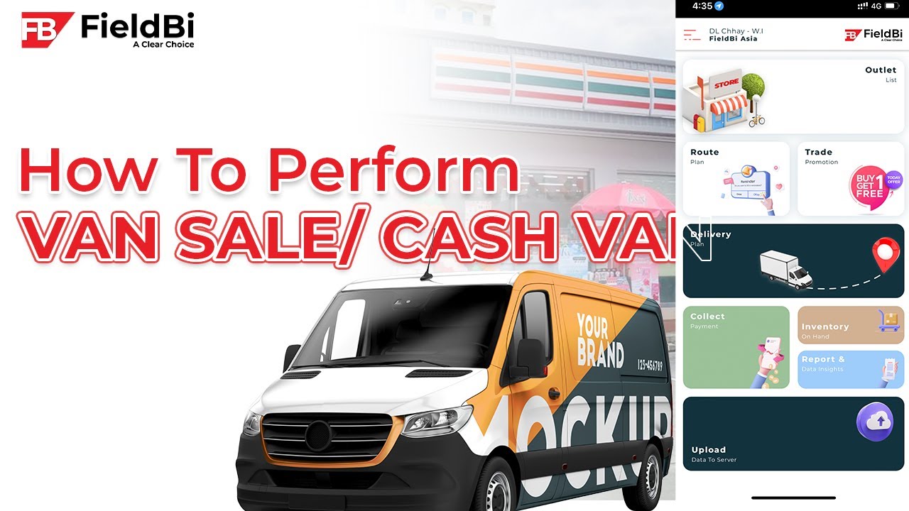 How To Perform Van Sale/ Cash Van | FIELDBI.COM - YouTube