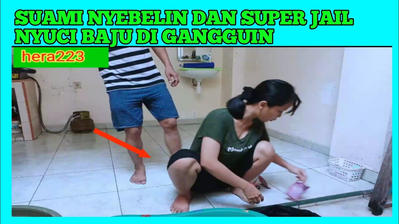 Mama Muda Beraktivitas Nyuci Baju Di Gangguin Suami Youtube