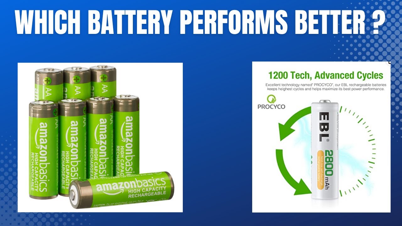 Amazon Basics AA NiMH Rechargeable Batteries Compared To EBL - Which Is ...