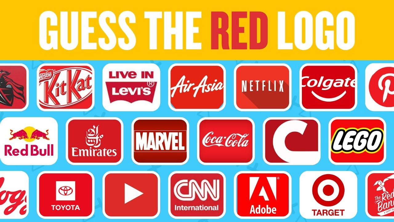 Guess the Logo Challenge || Guess the Red Logo Challenge 🔴 || Logo Quiz ...