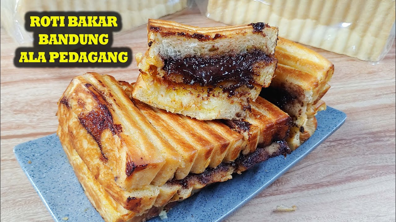 MEMBUAT ROTI BAKAR BANDUNG DIRUMAH ALA PEDAGANG ROTI BAKAR - YouTube