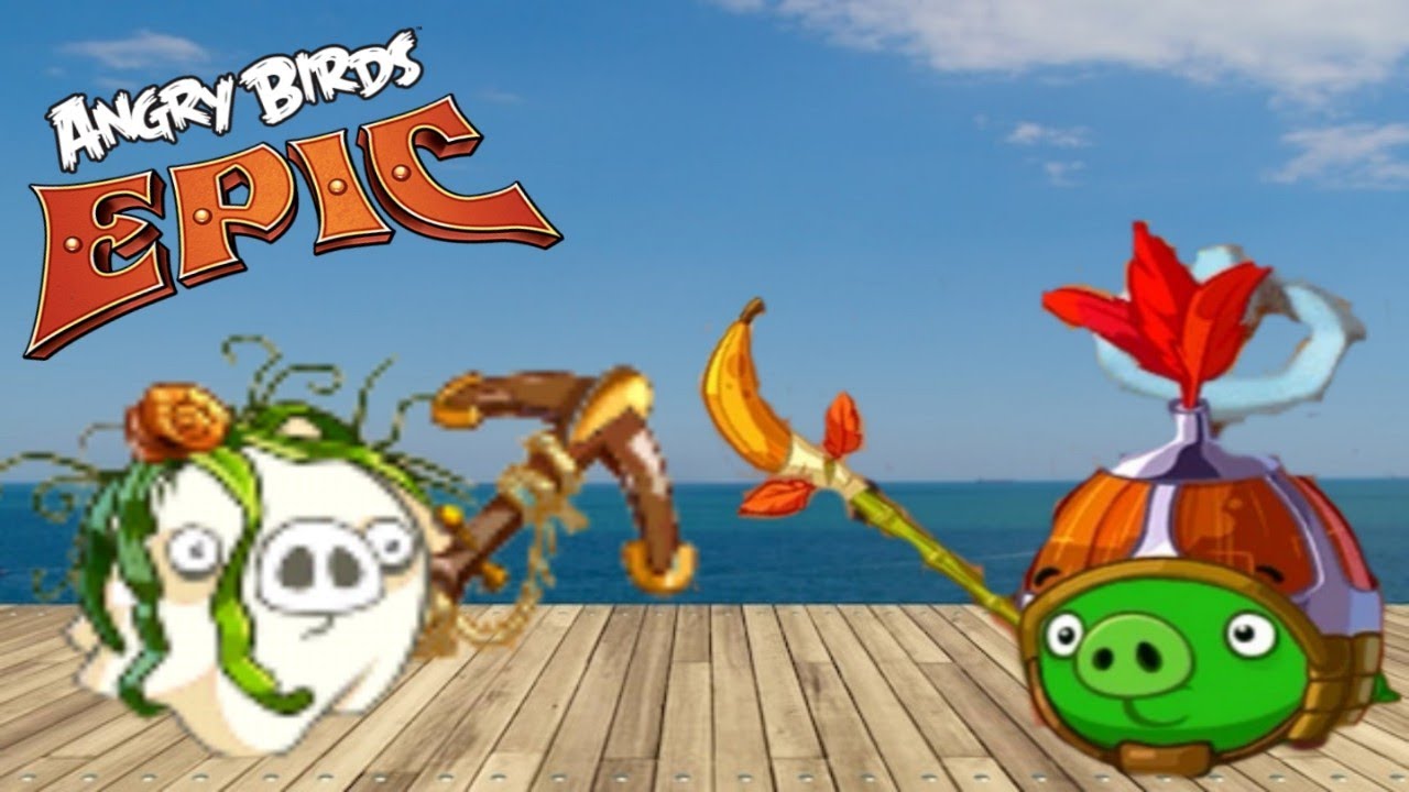 ANGRY BIRDS EPIC. MOD CAVE 36 (EARLY BETA) BY ME. PIG WATERS. LEVEL 1 ...