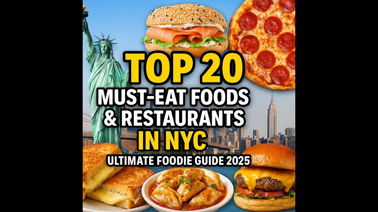 Top 20 Must Eat Foods & Restaurants in NYC - Updated For 2025 - YouTube
