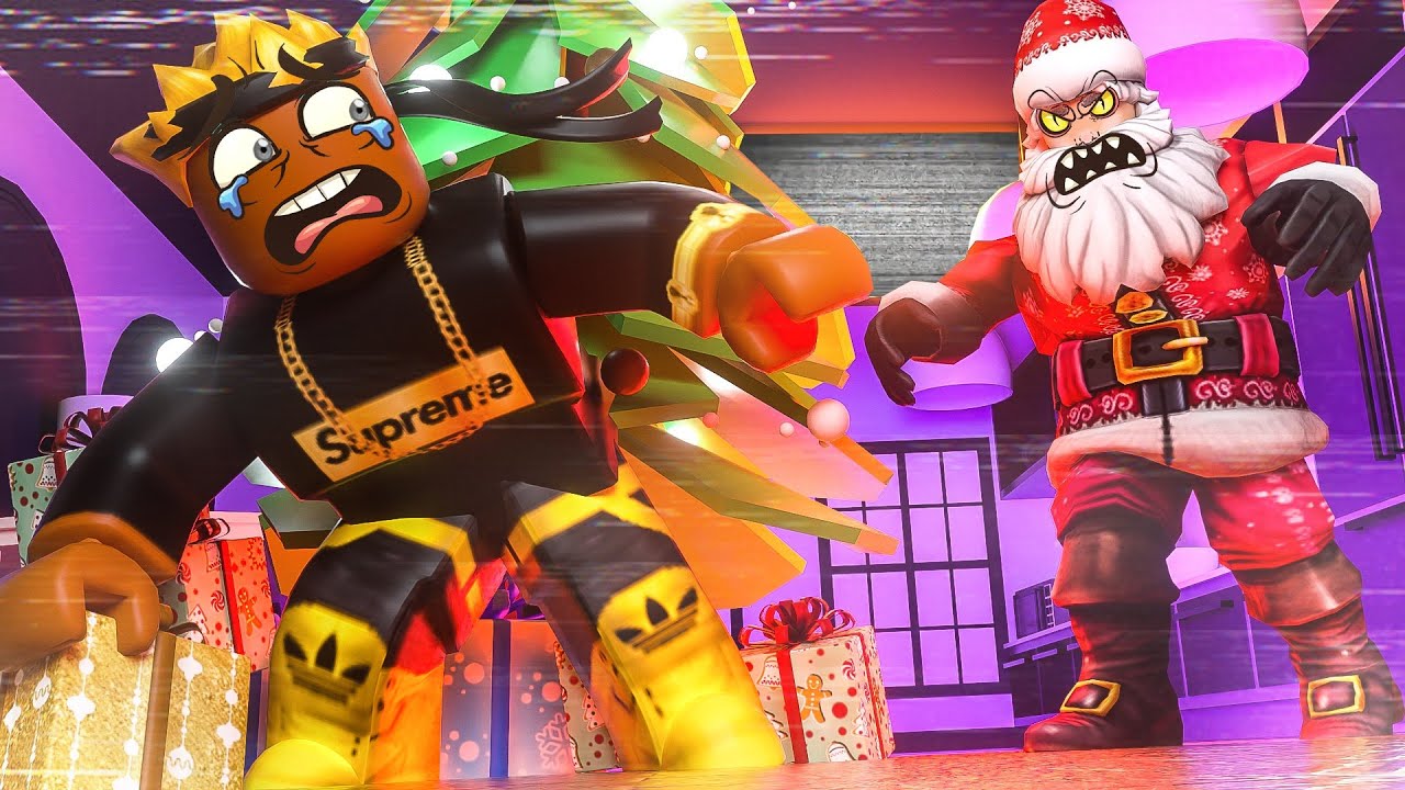 Evil Santa tried to ruin Christmas in Roblox... *SCARY* - YouTube