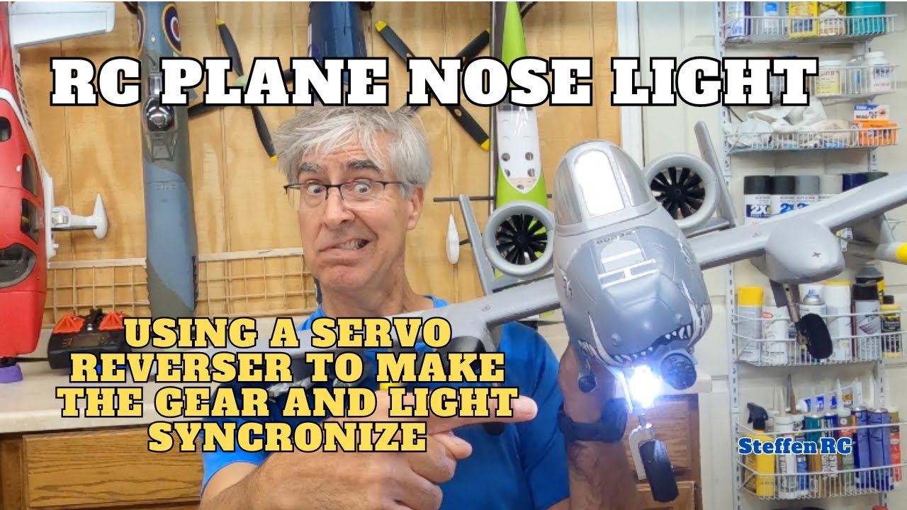 How to sync the nose light and front landing gear on RC Plane - YouTube