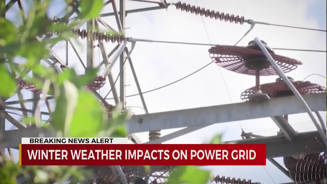 Winter weather impacts on power grid - YouTube