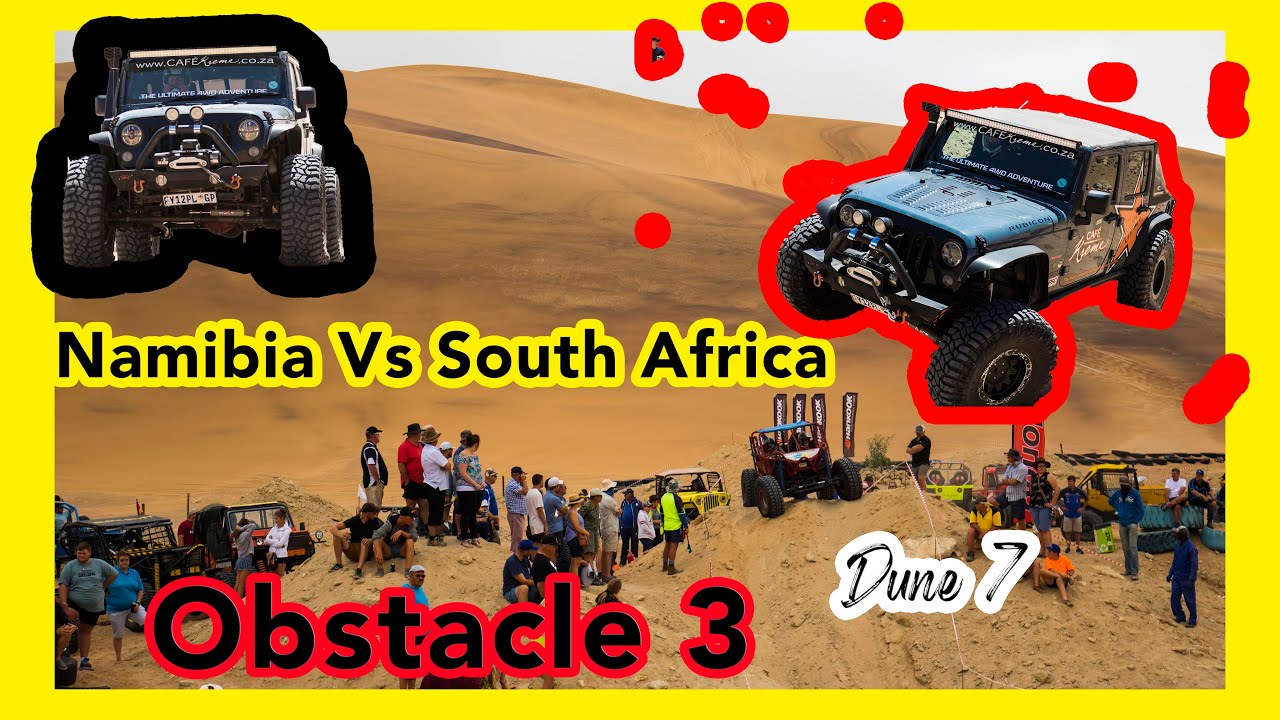 Vasbyt Walvis Bay Namibia Vs South Africa Third Obstacle @Dune 7 - YouTube