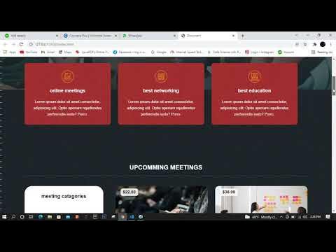 University Website Project using HTML, CSS and JavaScript - YouTube