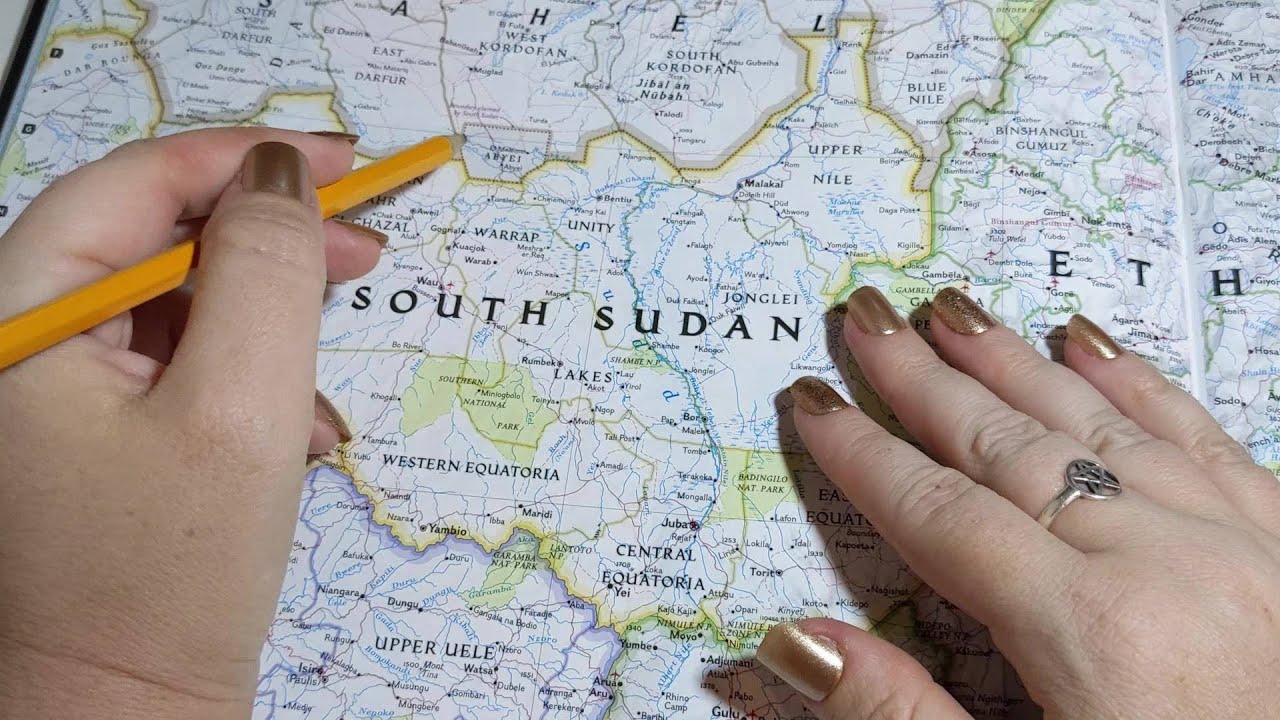 ASMR ~ South Sudan History & Geography ~ Soft Spoken Map Pointing - YouTube