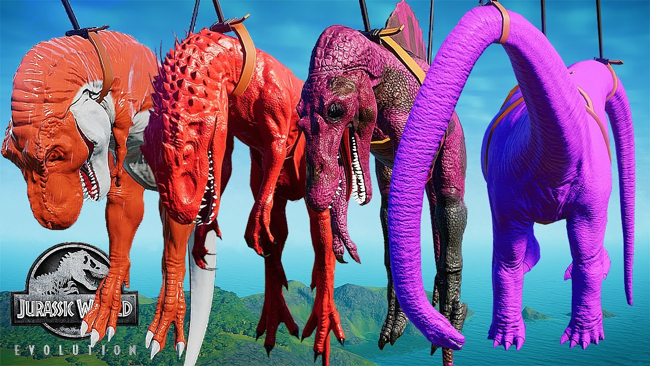 DINOSAUR REXY COLOR PACK VS INDOMINUS REX, CARNO, SPINO JURASSIC WORLD ...