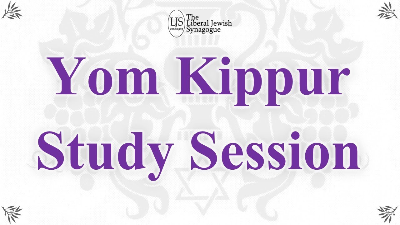 Yom Kippur Study Session - Rabbi John Rayner’s High Holy Day Sermons ...