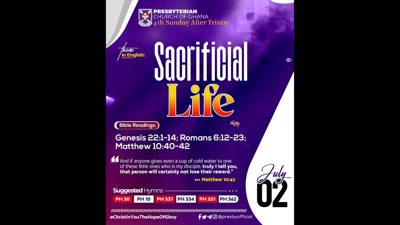 Service 1: Sacrificial Life - YouTube