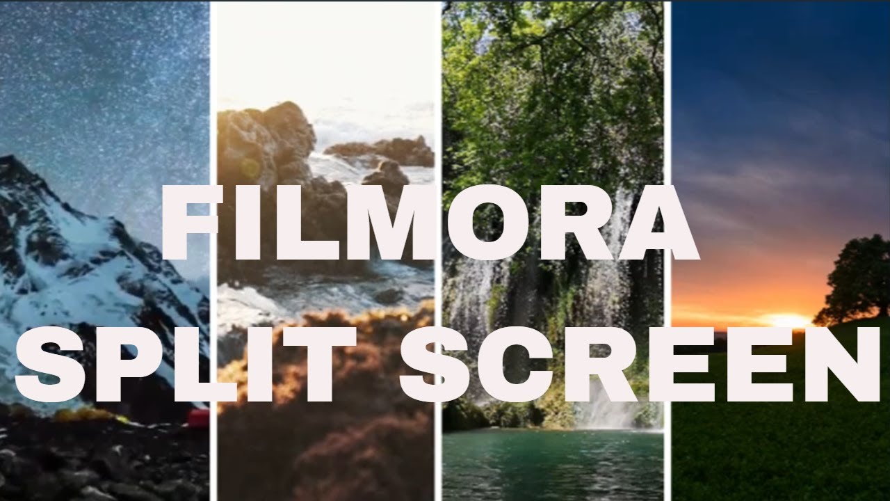 Filmora - Split Screen #filmora #filmoratutorials - YouTube