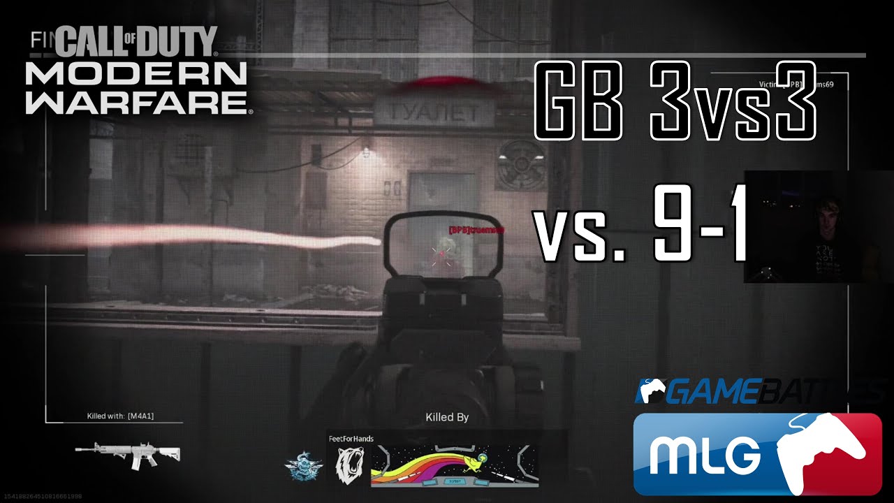 Gamebattles 3vs3 on CoD Modern Warfare vs. 9-1 - YouTube